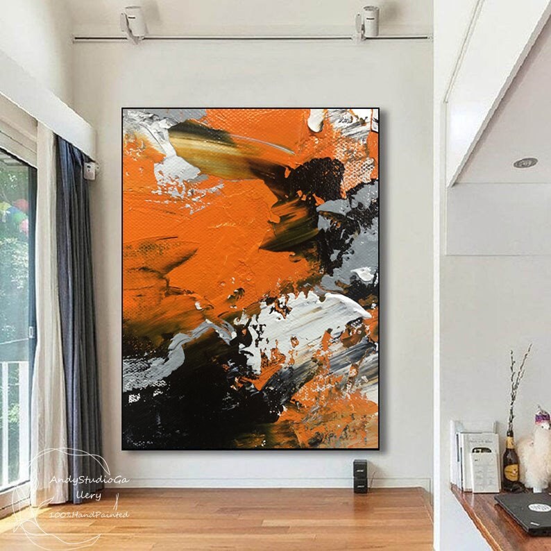 Large Colorful Abstract Art Abstract Painting on Canvas - Etsy
