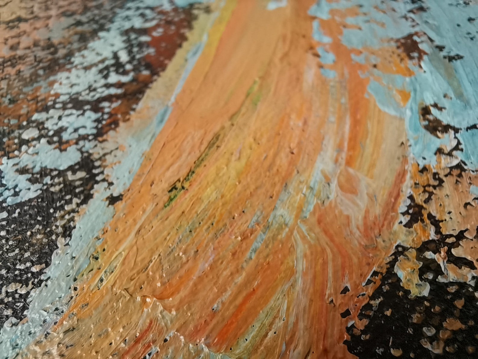 Red Wall Art Abstract Painting Colorful Large Abstract Art | Etsy