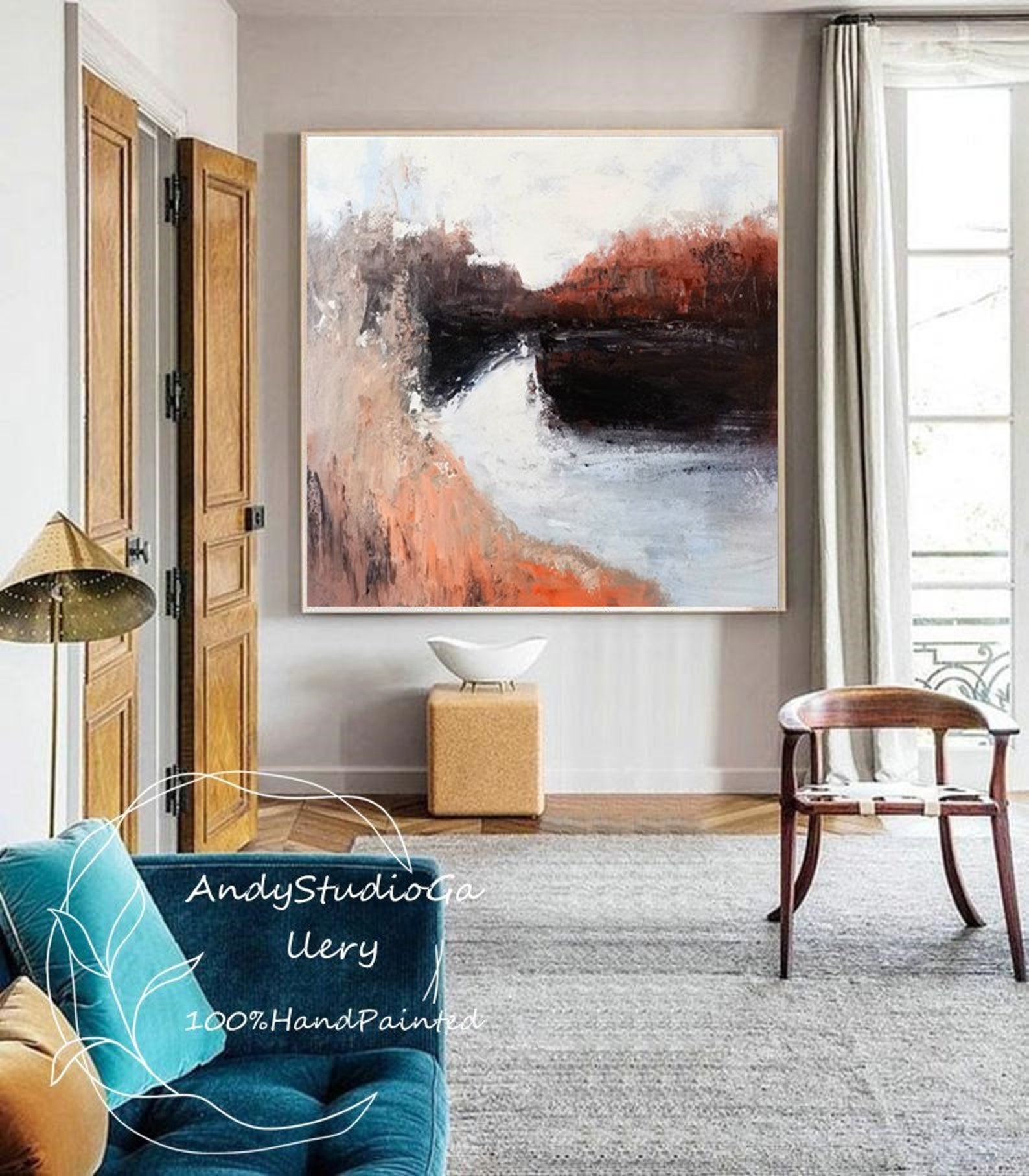 Original Landscape Textured Abstract Oil Paintingautumn Oil - Etsy