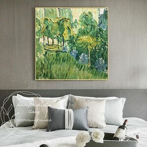 Large Abstract Trees Painting,wall Hanging,heavy Textured Landscape ...