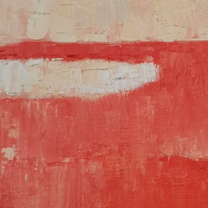 Extra Large Wall Art,red Oil Painting Abstract Painting on Canvas ...