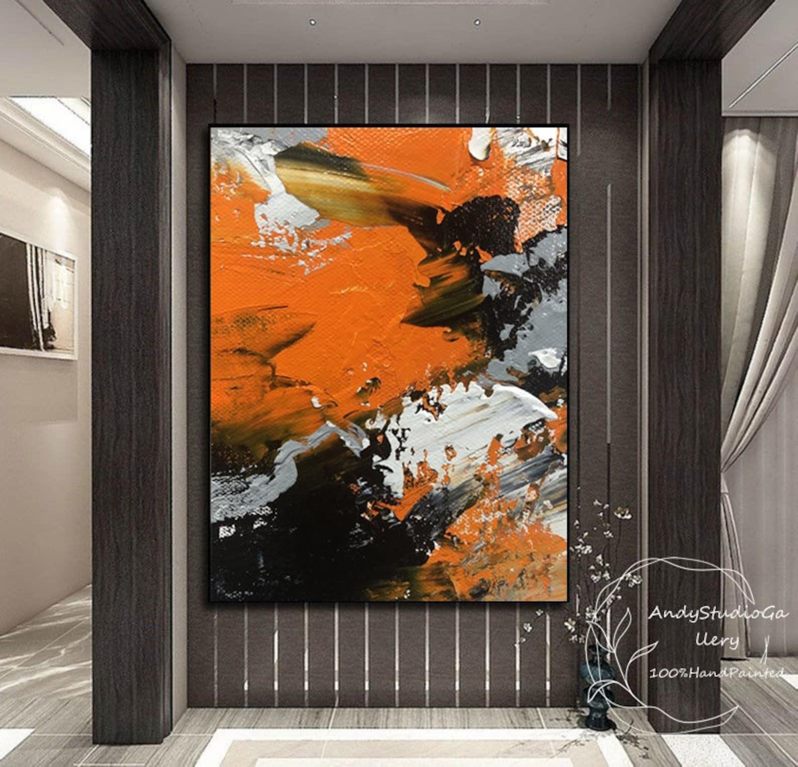 Large Colorful Abstract Art Abstract Painting on Canvas - Etsy