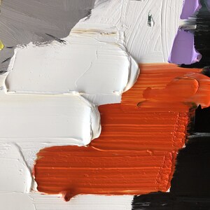 Large Original Abstract Oil Painting White Acrylic Abstract Painting ...