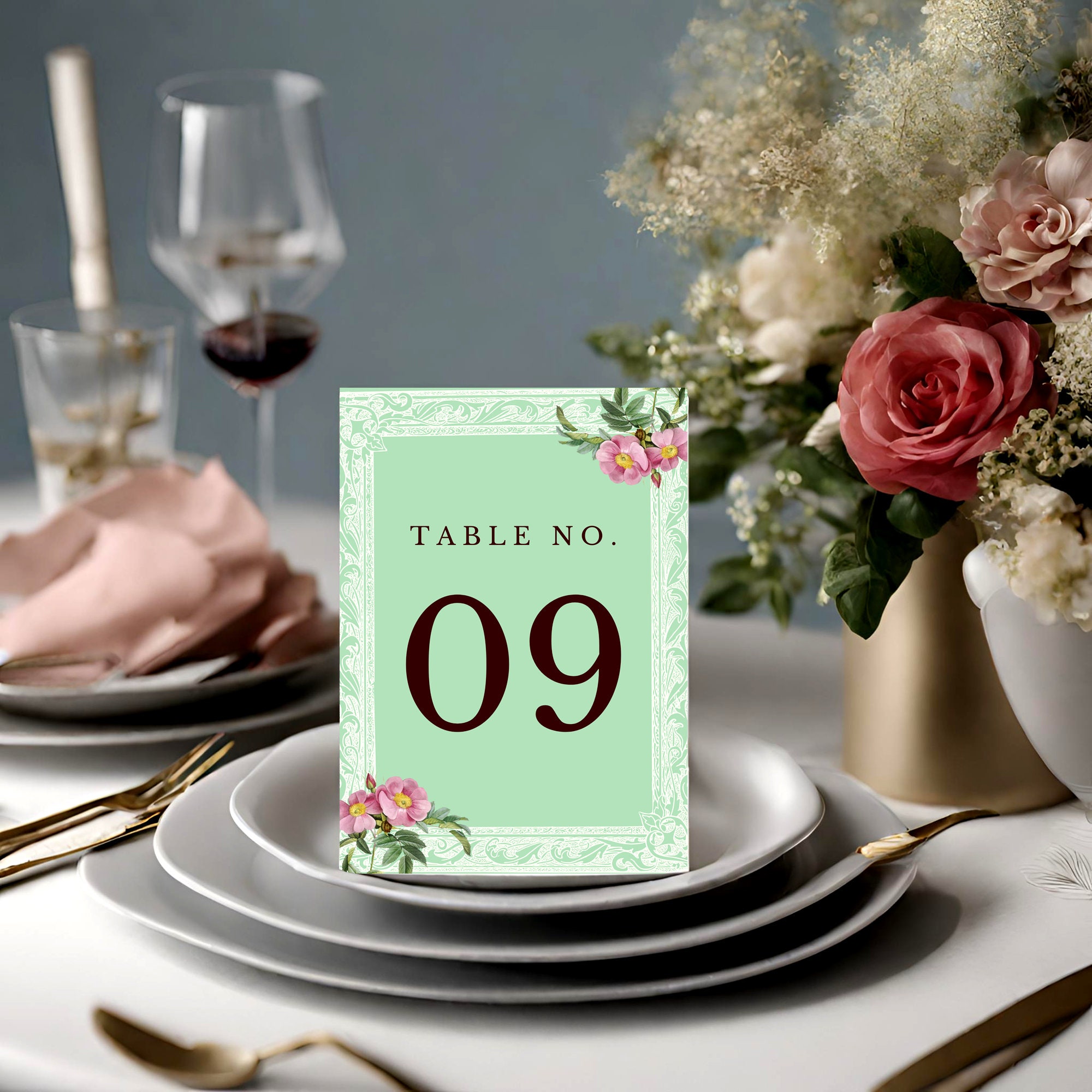 Printable Table Numbers Birthday Table Numbers Birthday - Etsy