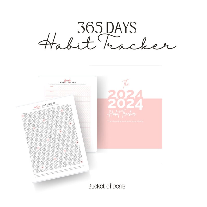 Habit Tracker Template 2024 Habit Tracker Printable Goal - Etsy