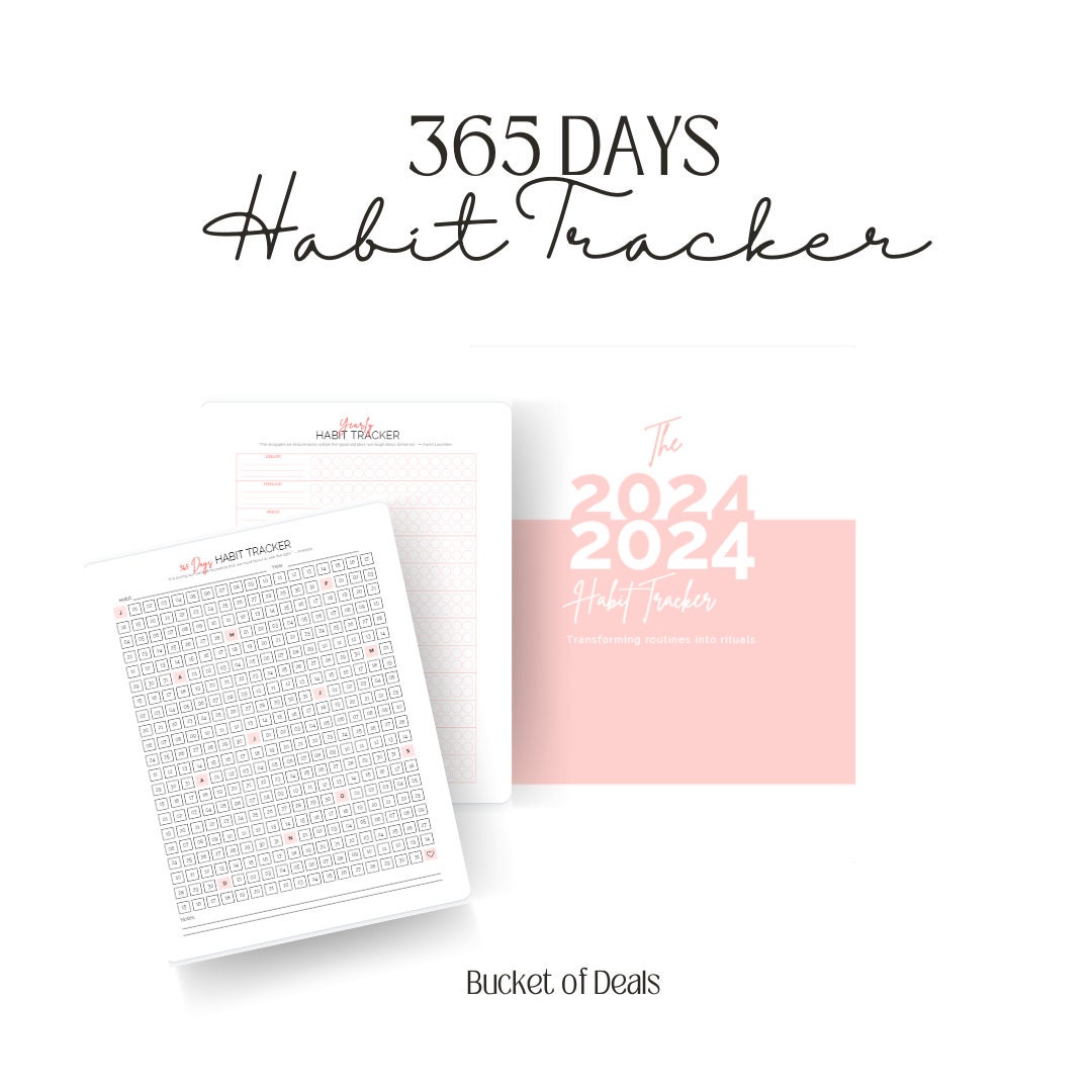 Habit Tracker Template 2024 Habit Tracker Printable Goal - Etsy