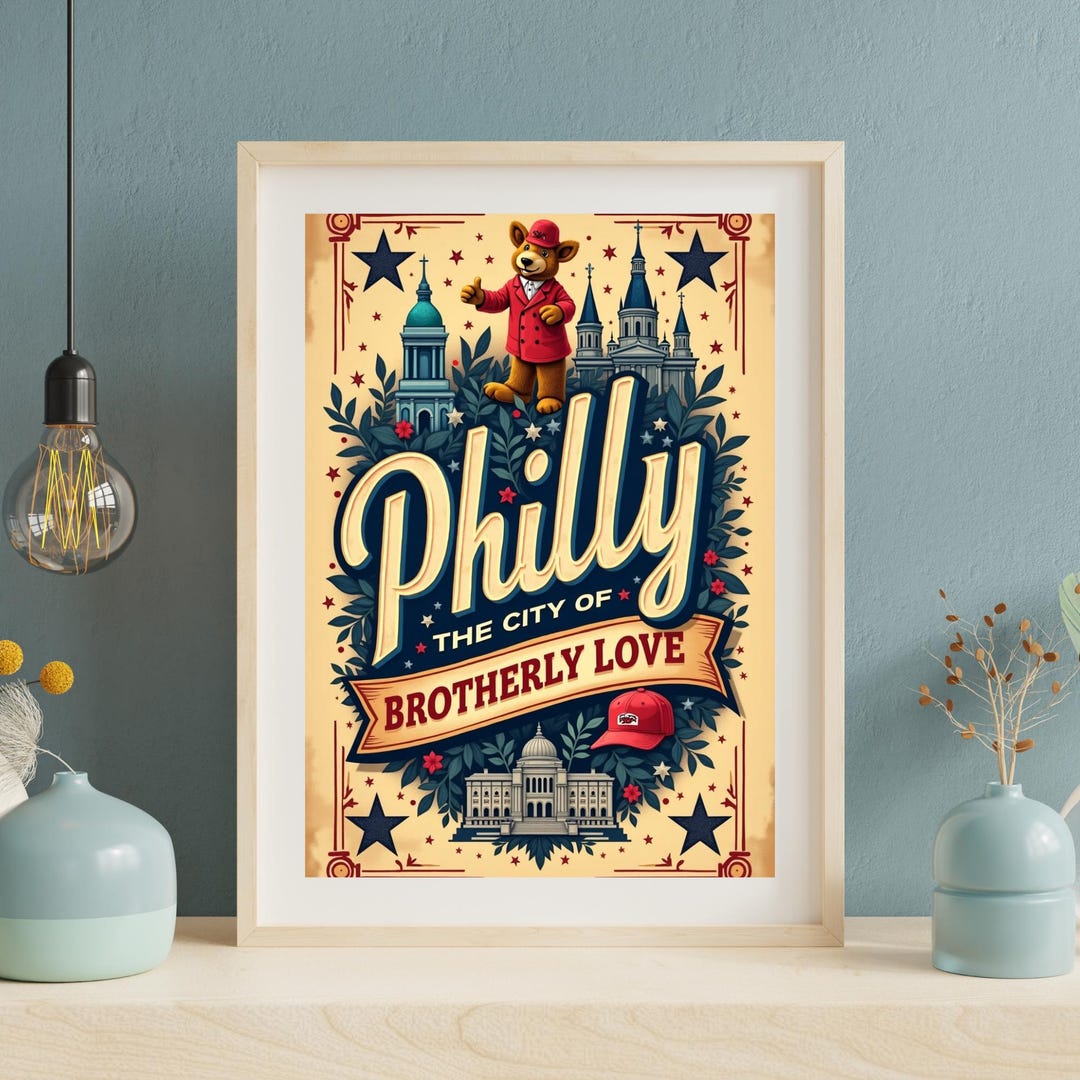 Philly Poster Set | Digital Wall Art for Philly Lovers | Philadelphia ...