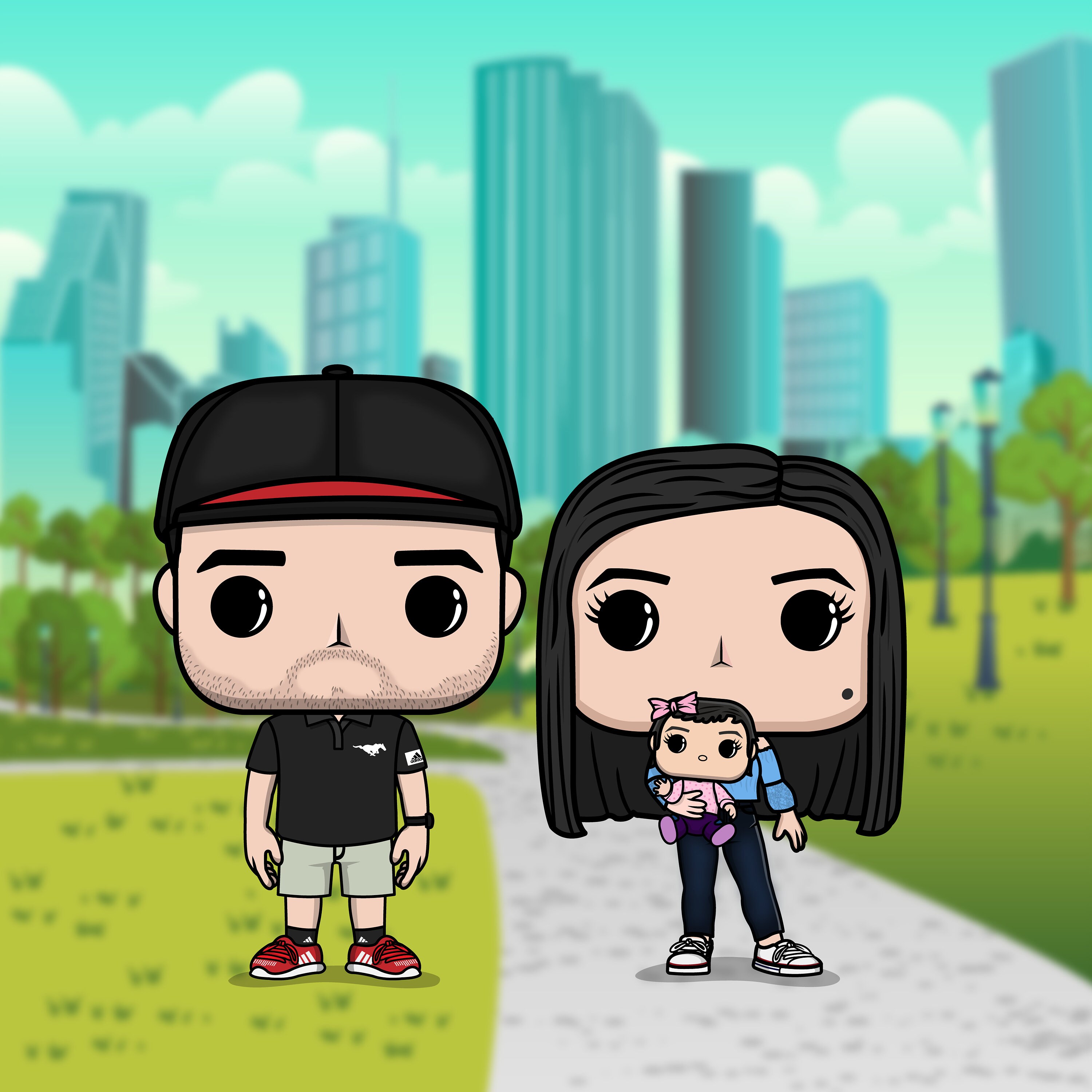 Retrato digital personalizado Funko Pop Style | Etsy