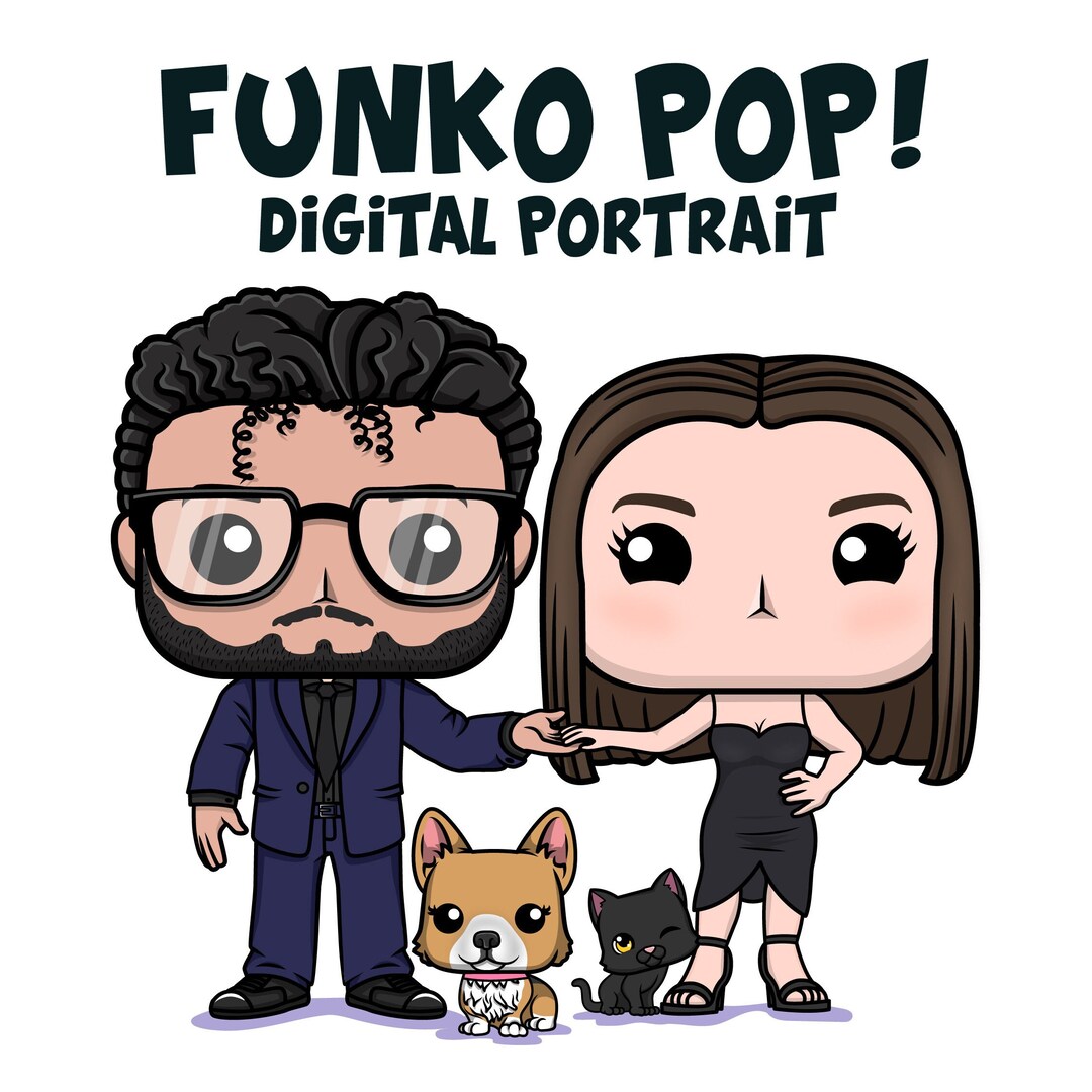 Funko Pop Custom Portrait Funko Pop Drawing Digital Custom Funko Pop ...