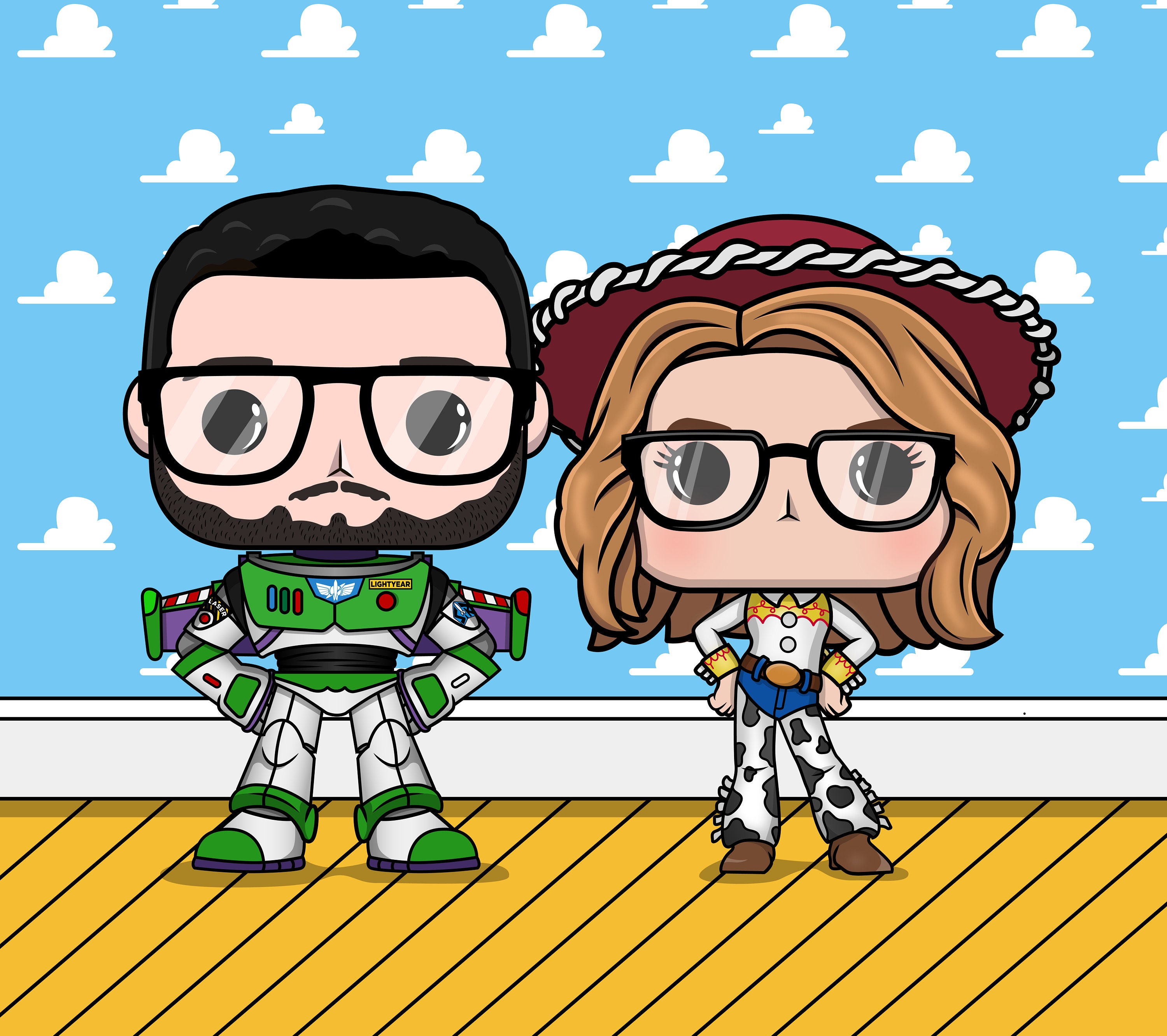 Funko Pop Custom Portrait Funko Pop Drawing Digital Custom - Etsy UK