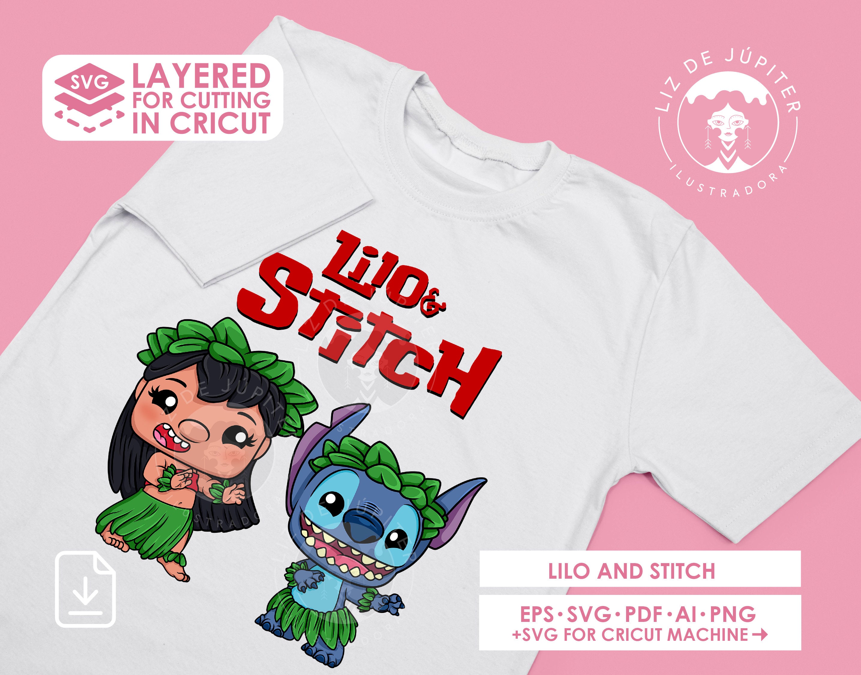Lilo and Stitch Vector Funko Pop ai Eps Pdf Png SVG - Etsy