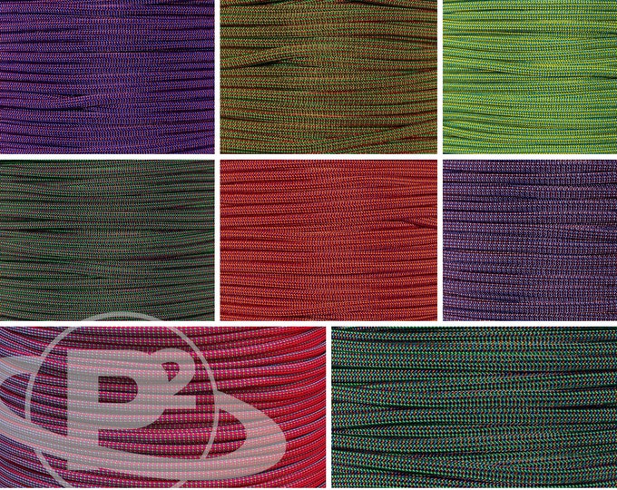550 Paracord Multi-colored Cord 10 25 50 and 100 Foot - Etsy
