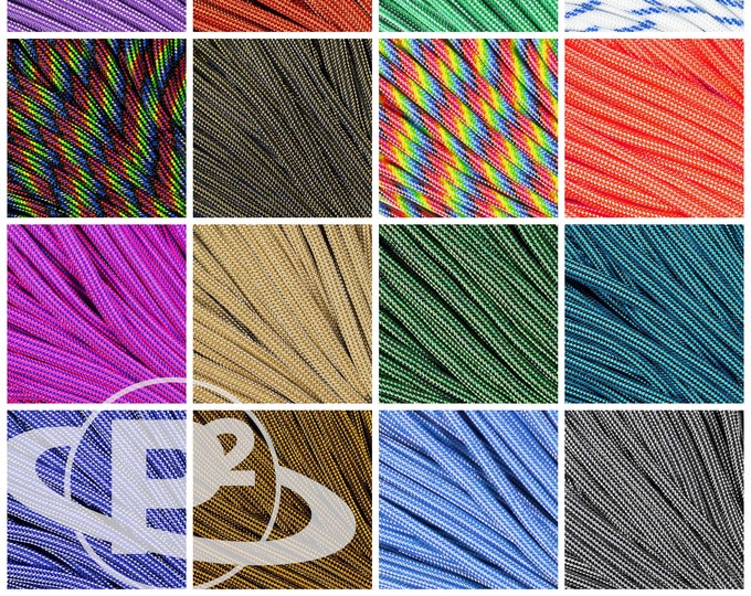 550 Paracord Multi-colored Cord 10 25 50 and 100 Foot - Etsy