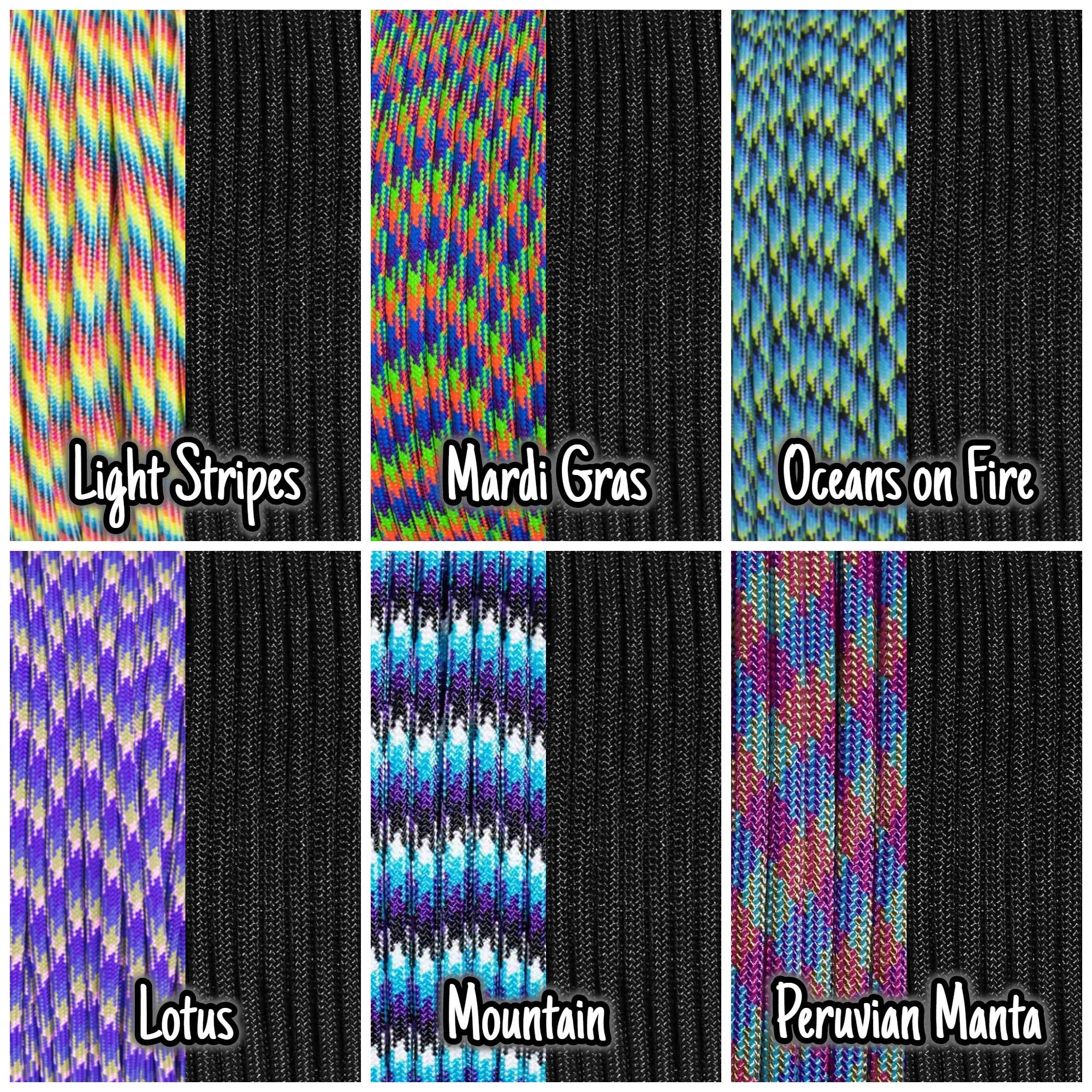 Two Color Paracord Bracelets – Custom Cobra Weave Bracelet – 550 Cord ...