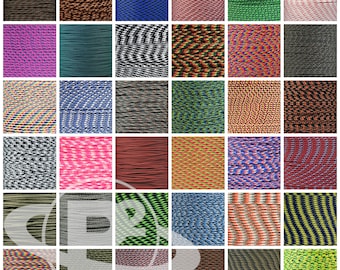 550 Paracord Multi-colored Cord 10 25 50 and 100 Foot - Etsy