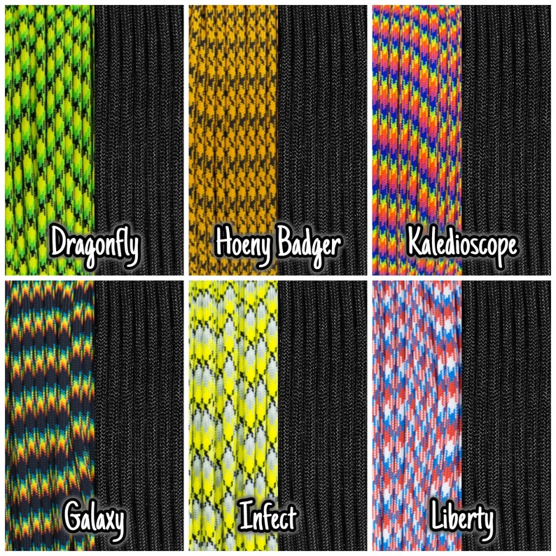 Two Color Paracord Bracelets – Custom Cobra Weave Bracelet – 550 Cord ...