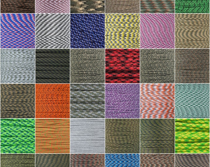 550 Paracord Multi-colored Cord 10 25 50 and 100 Foot - Etsy