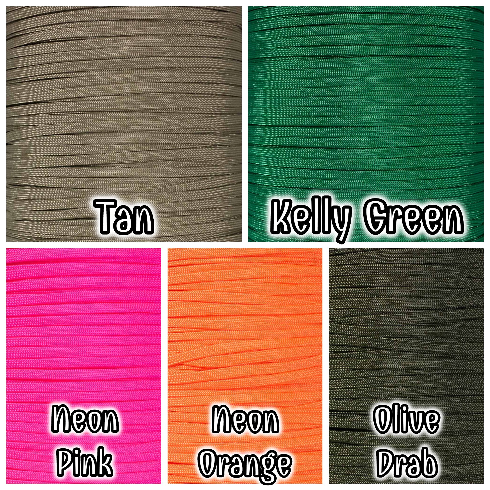 650 Coreless Paracord – Various Colors and Lengths – Paracord Supplies ...