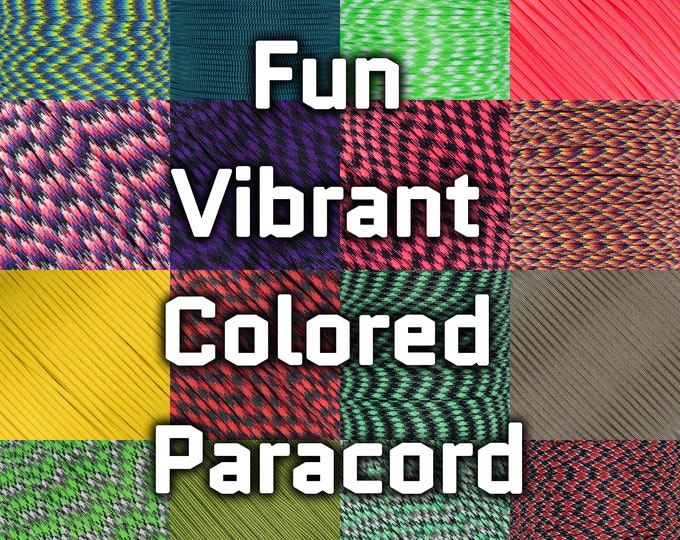 550 Paracord Multi-colored Cord 10 25 50 and 100 Foot - Etsy