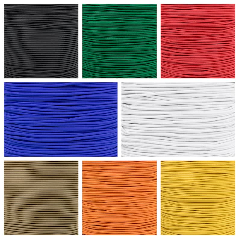 2.5mm Shock Cord Primary Colored Cord With Various Lengths - Etsy