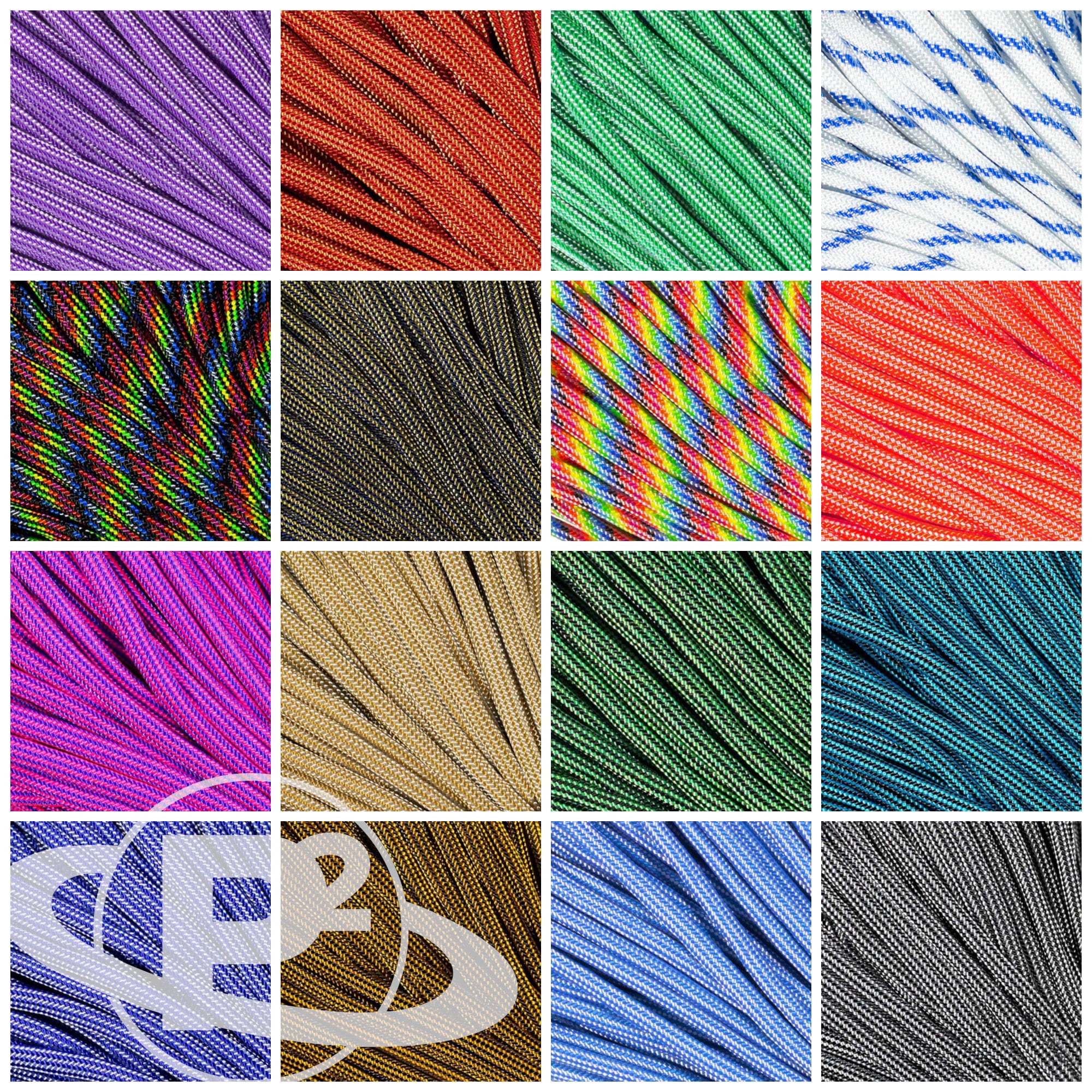 Colorful Striped Paracord 550 Type III 7 Strand Core | Etsy