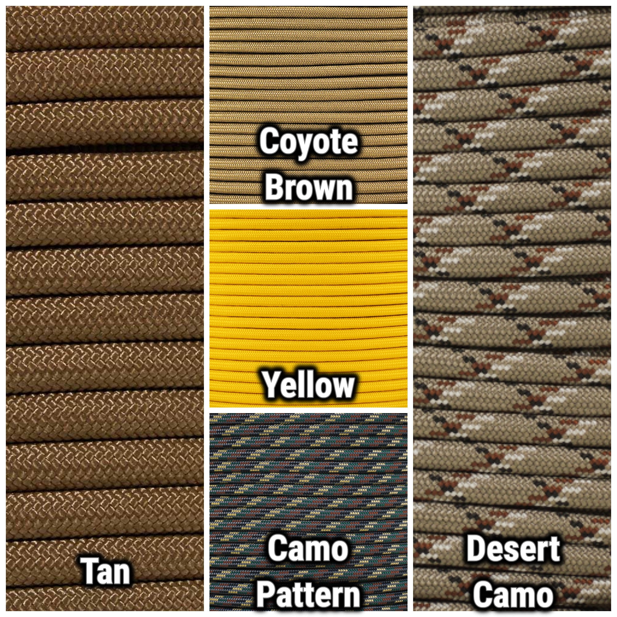 1/4-inch Para-max Paracord – Colorful Parachute Cord – 10, 25, 50, and ...