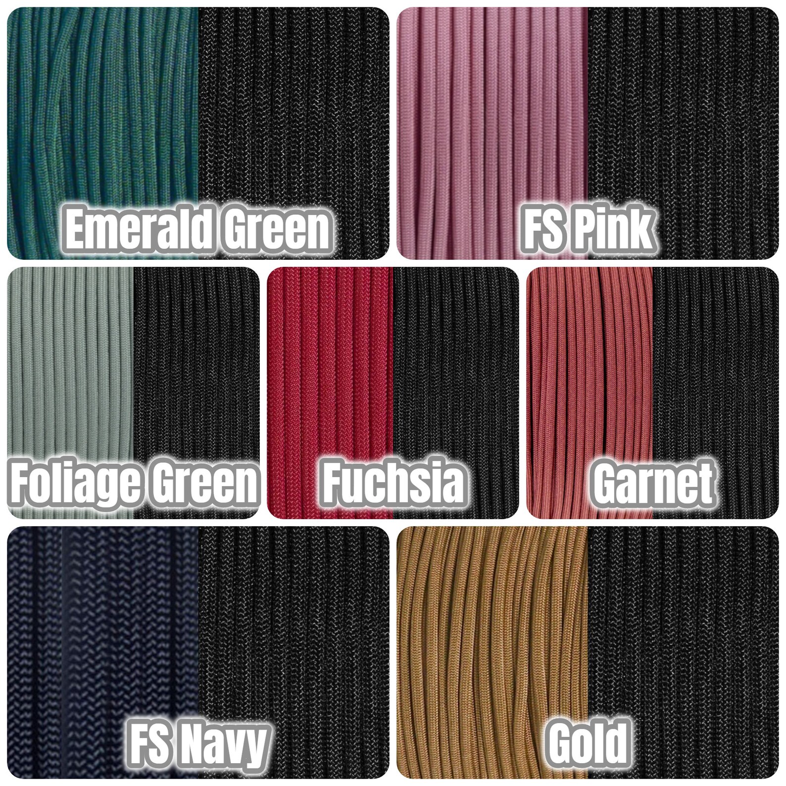 Custom Paracord Bracelets Cobra Weave Two Colors 550 | Etsy