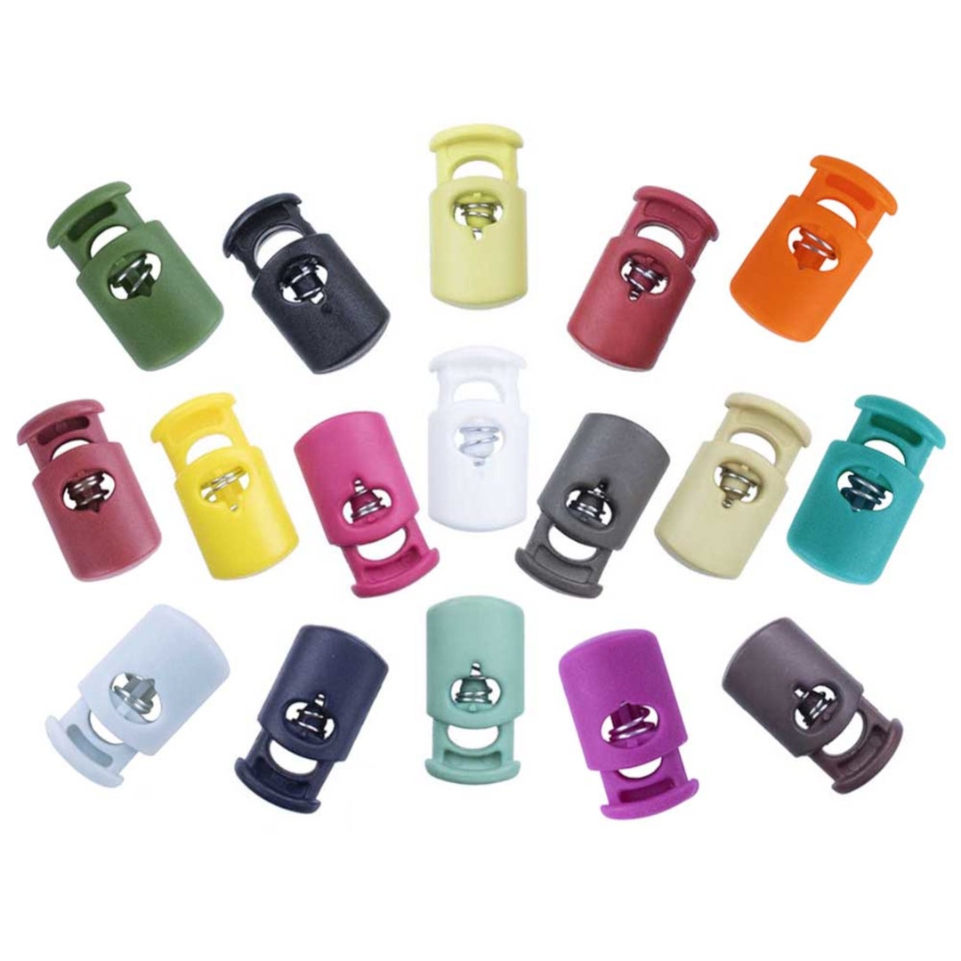 Oval Cord Locks – Various Colored Cord Toggles – Spring Stop – Multiple ...