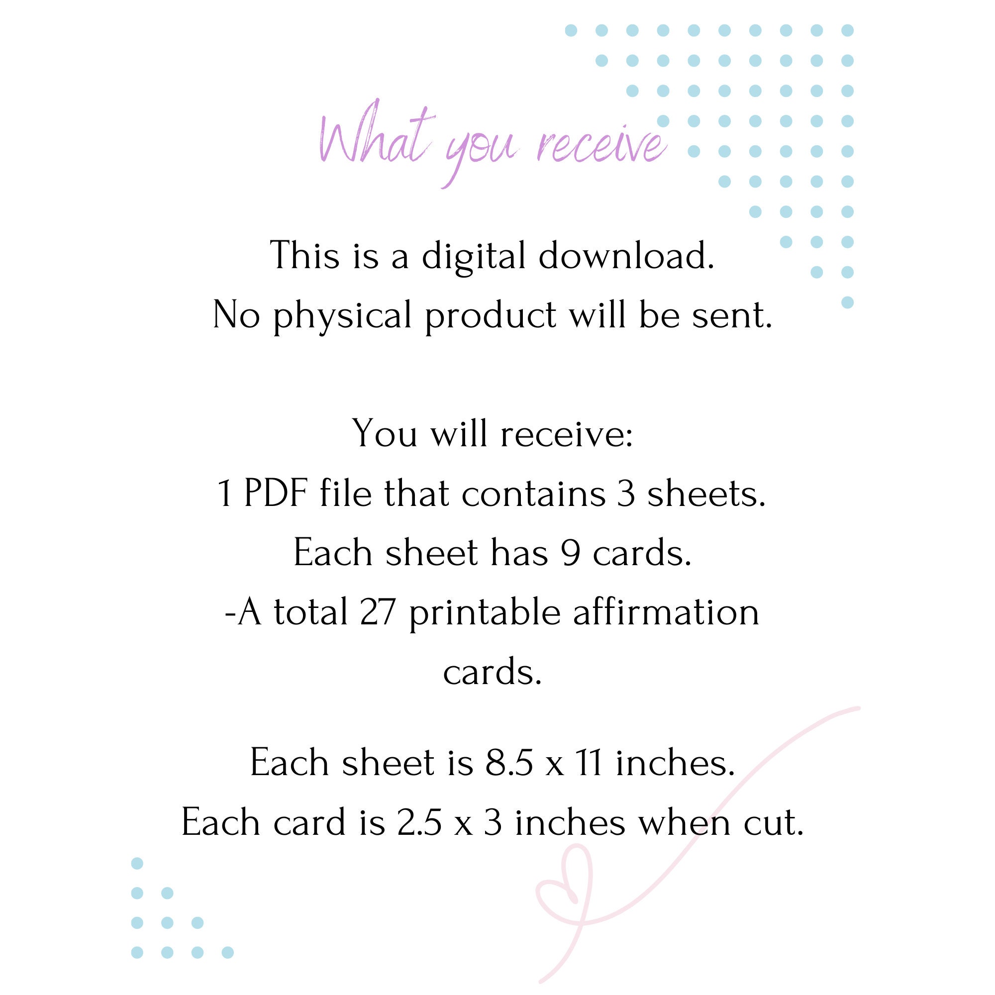 Self Love Positive Affirmation Card Deck, 27 Vision Board Printables ...