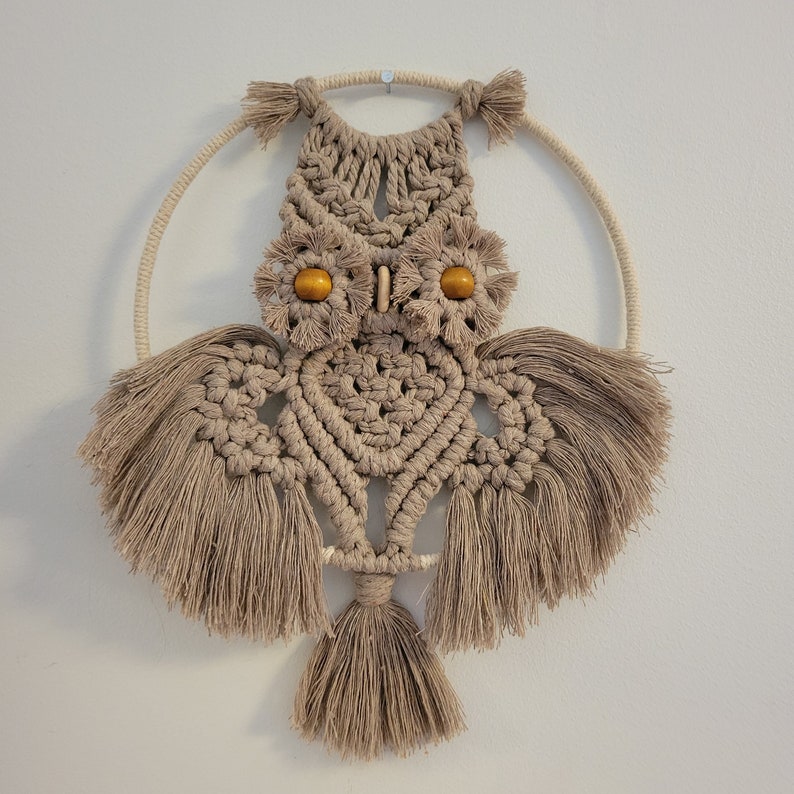 Macrame Owl Wall Hanging - Etsy