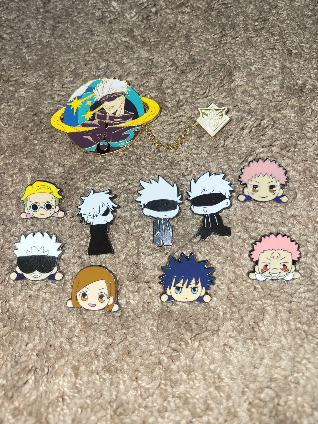 Jujutsu Kaisen Gojo Inspired Kawaii Anime Pins - Etsy