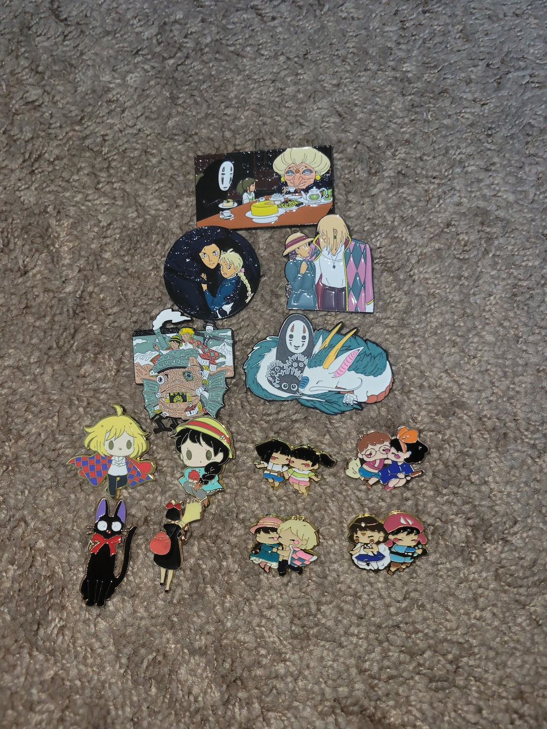 Studio Ghibli Inspired Kawaii Anime Pins - Etsy