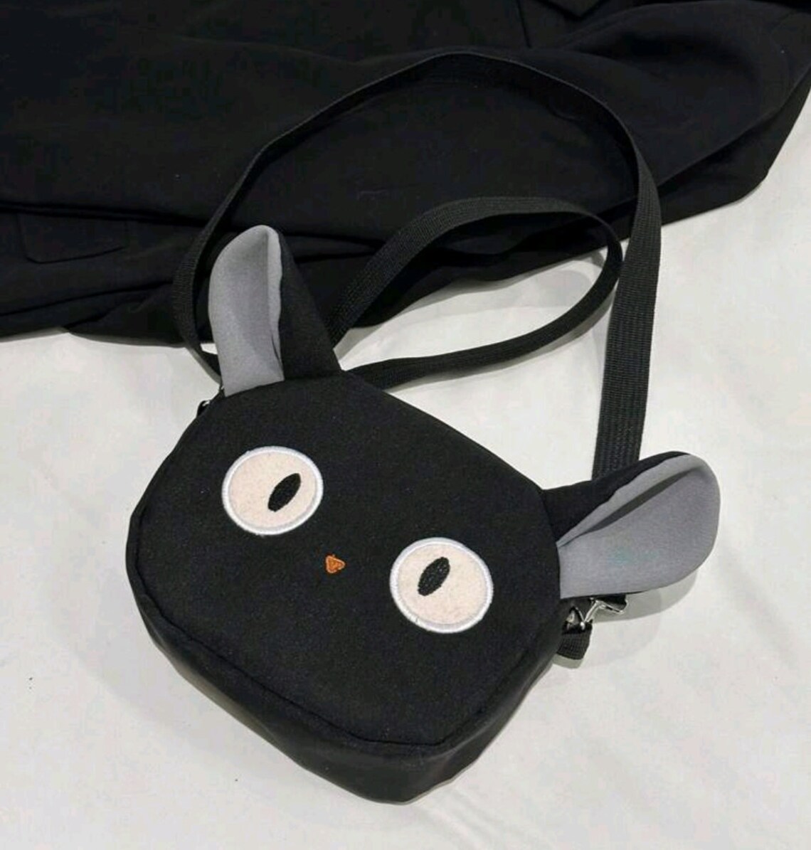 JIJI Black Cat Sling Bag W/ Soot Sprite Keychain Kiki Jiji Kiki ...