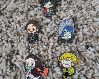 Demon Slayer Handmade Anime Pins - Etsy