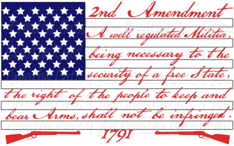 2nd Amendment Flag Color Png Jpg Instant Download - Etsy