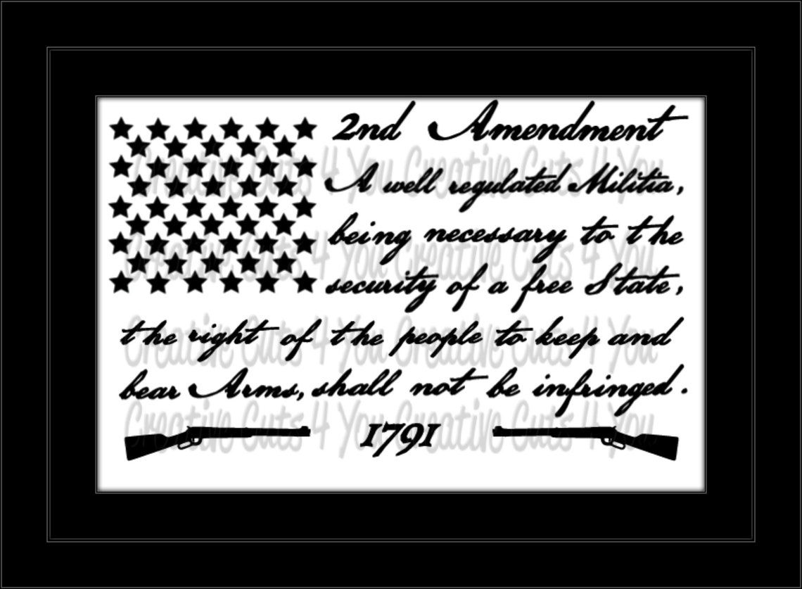 2nd Amendment Flag Svg Png Jpeg Instant Download Cut File - Etsy