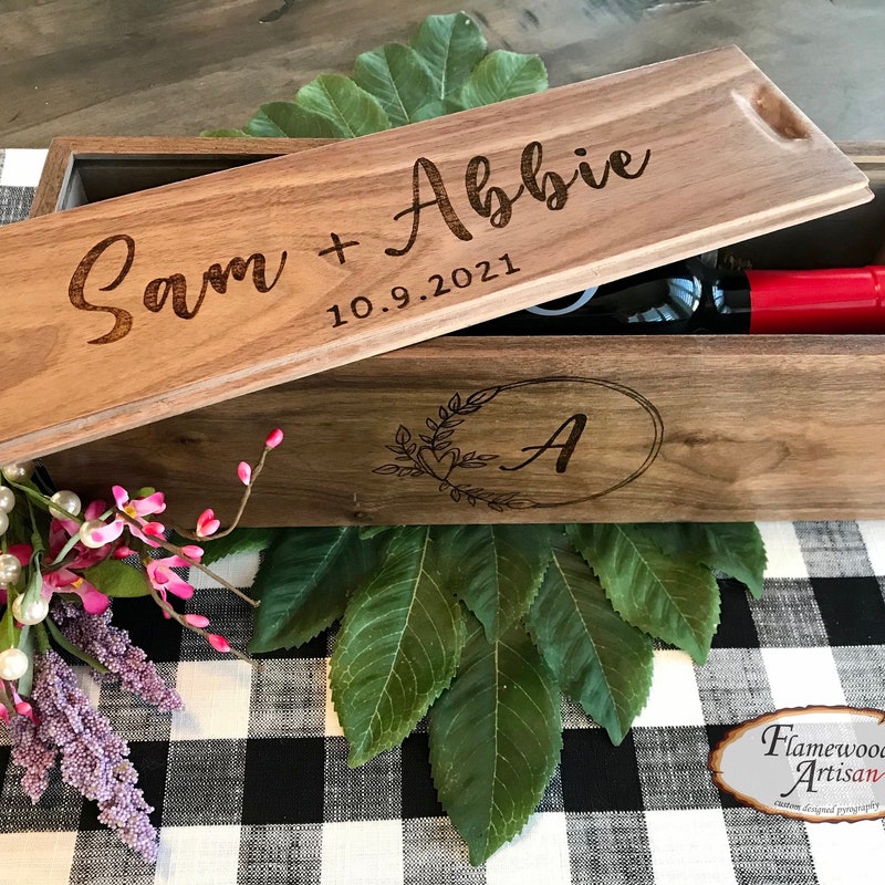 Custom Wine Box - Etsy