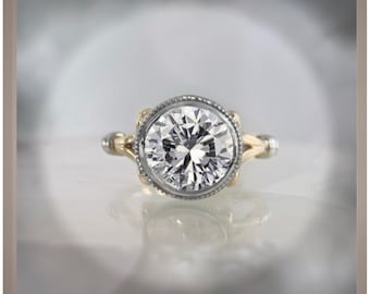 Bezel Set Ring - Etsy