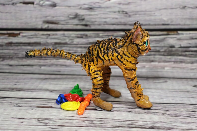 Pooping Cat Sculpture Customized Pooping Cat Figurine - Etsy