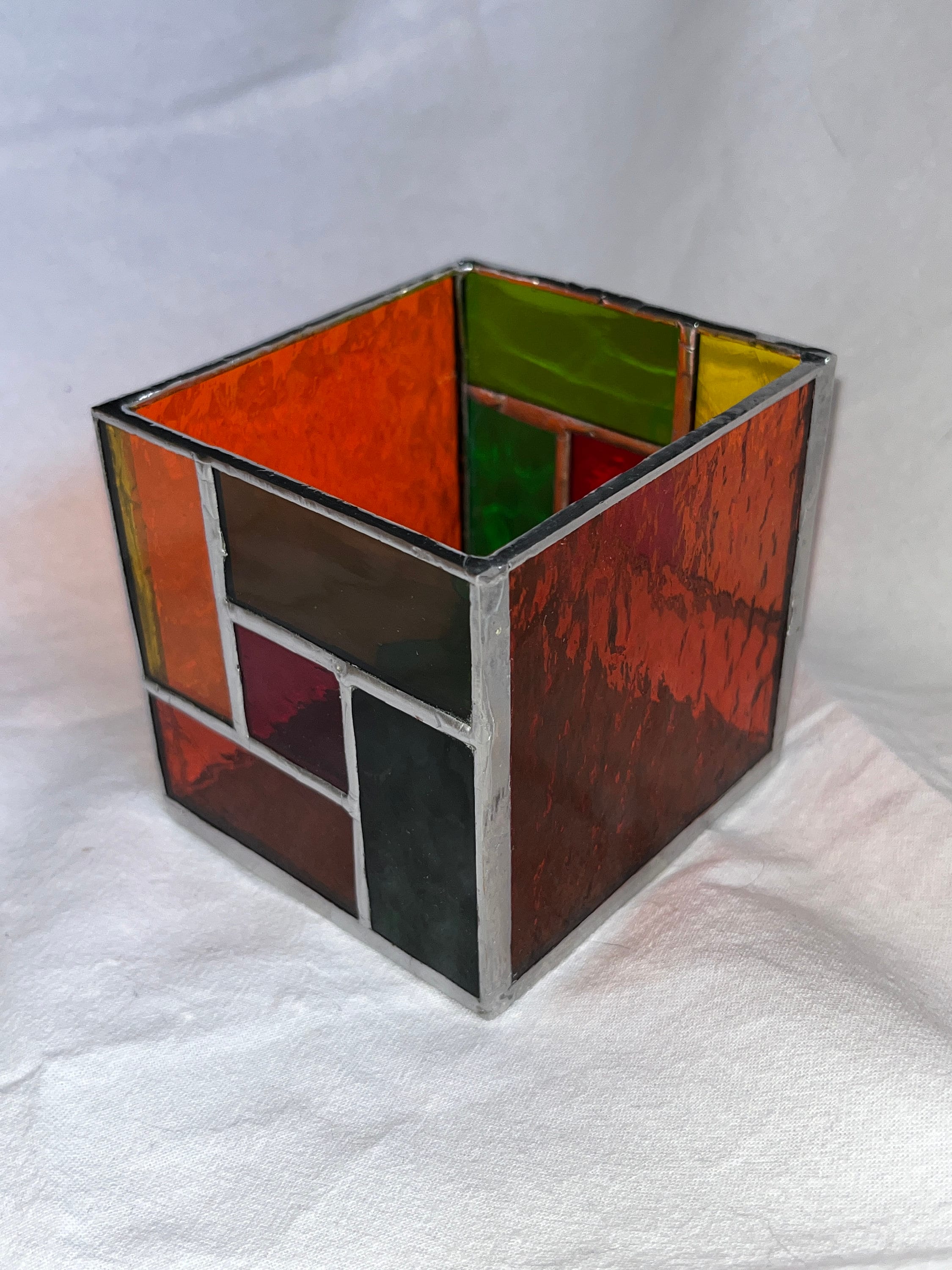 Stained Glass Candle Box - Etsy