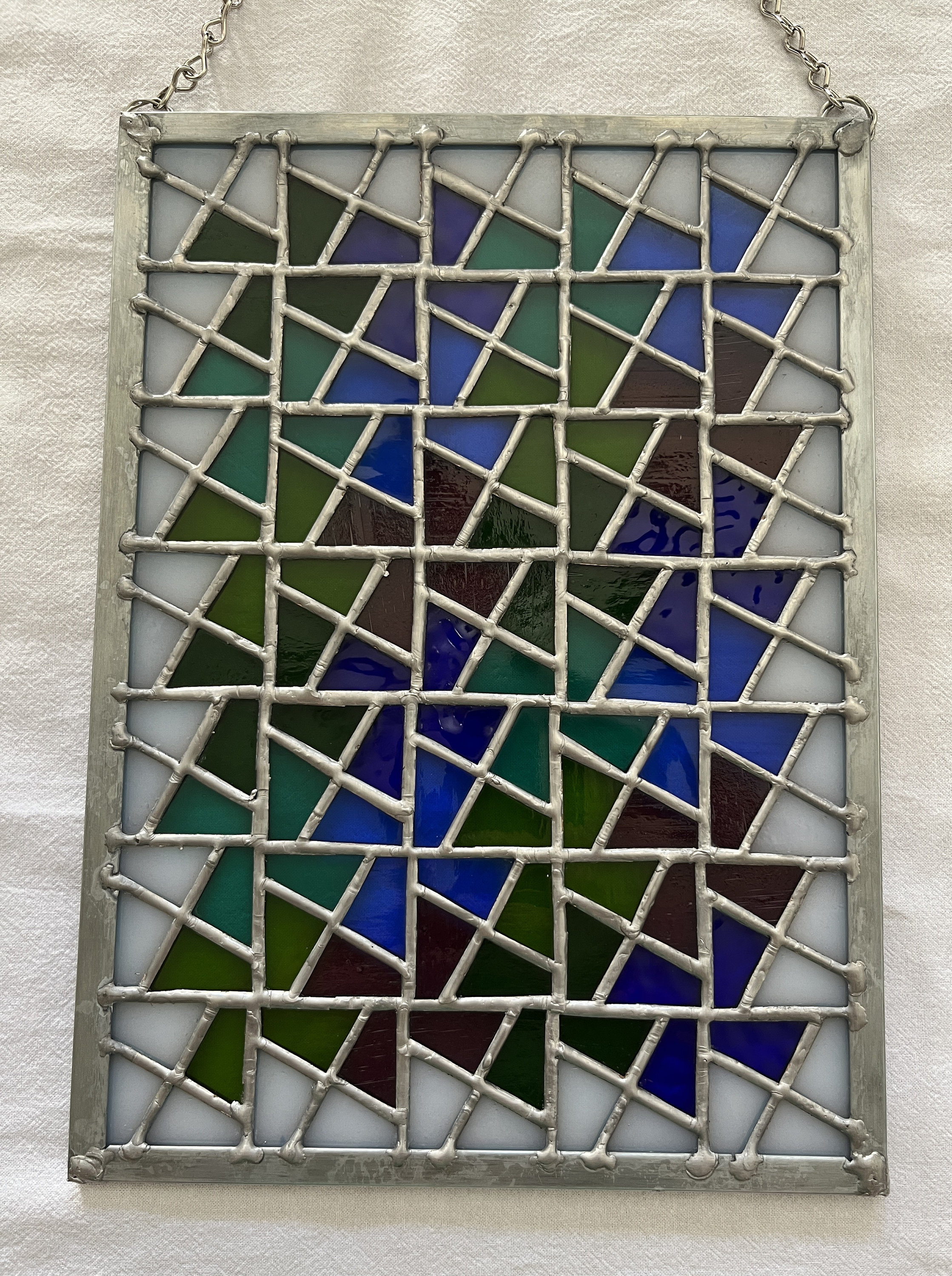 Twisted Pinwheels Stained Glass Panel - Etsy