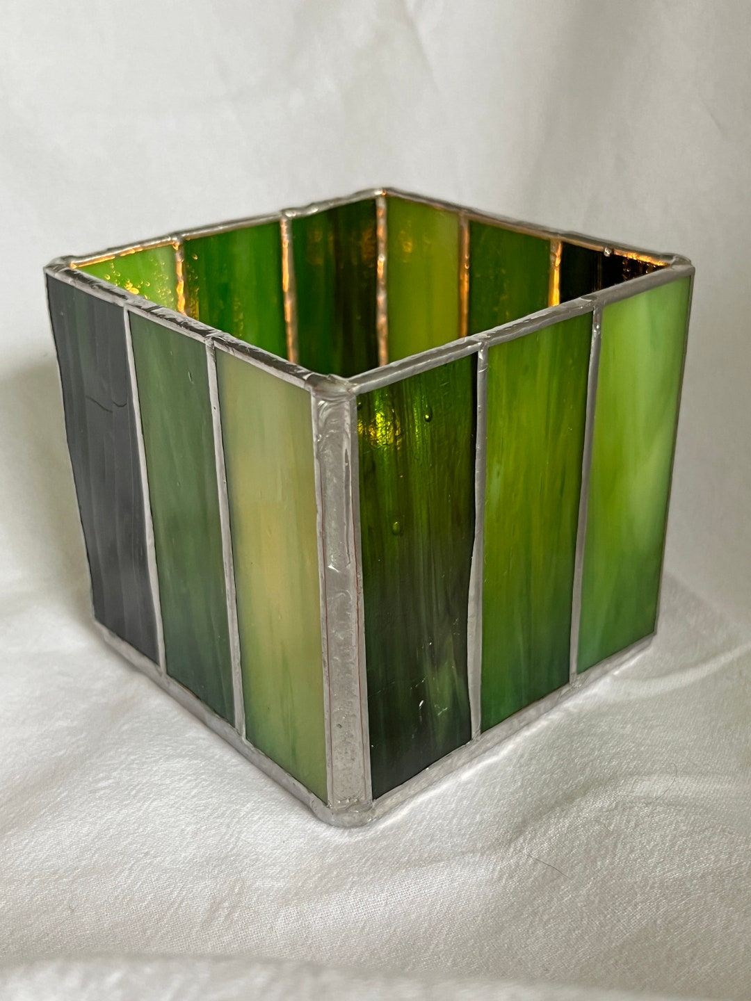 Stained Glass Candle Box Etsy