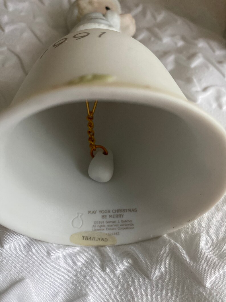 Collectible Precious Moments ENESCO 1991 Bell “may Your Christmas Be ...