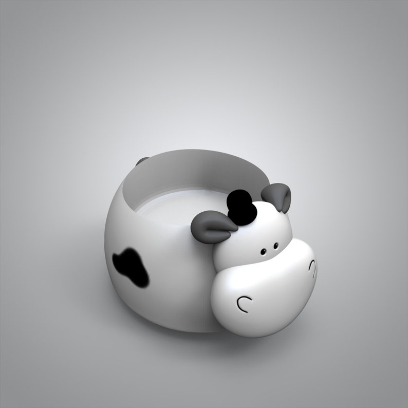 Cow Planter STL for 3D Printing | Etsy