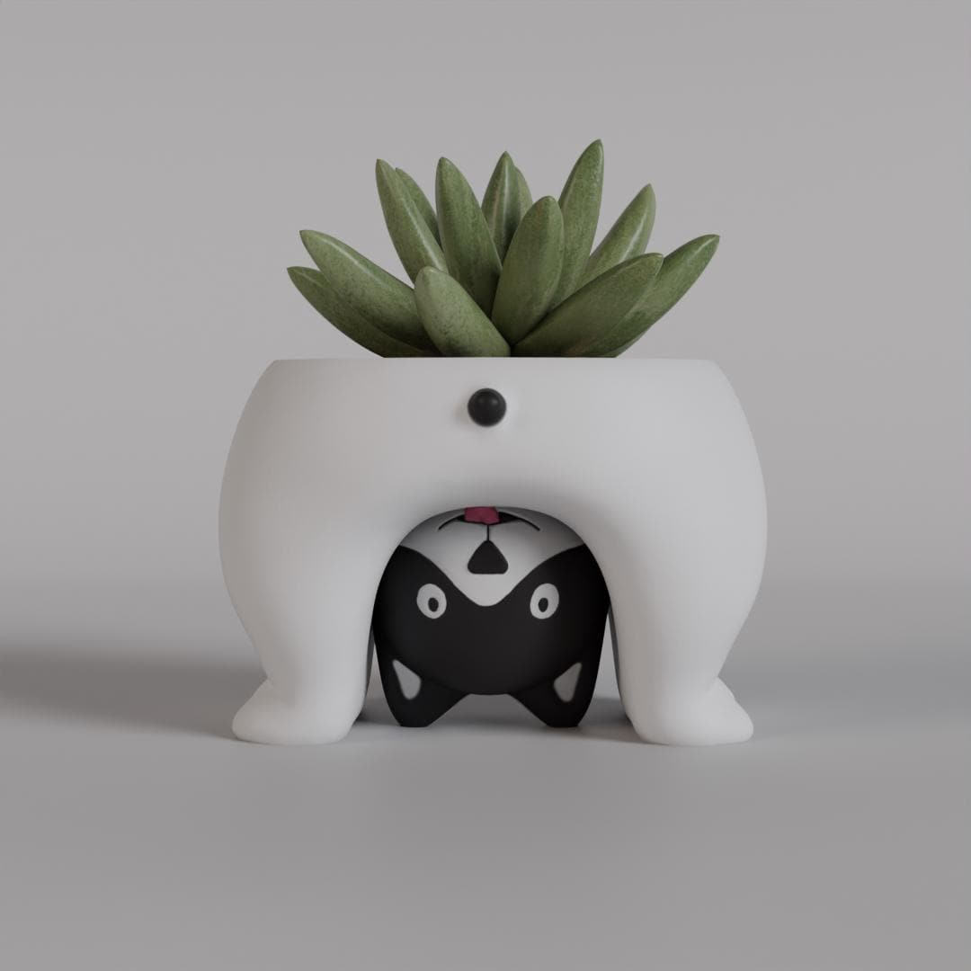 Adorable 3D Printed Cat Planter | Cute Hidden Kitty Succulent Pot ...