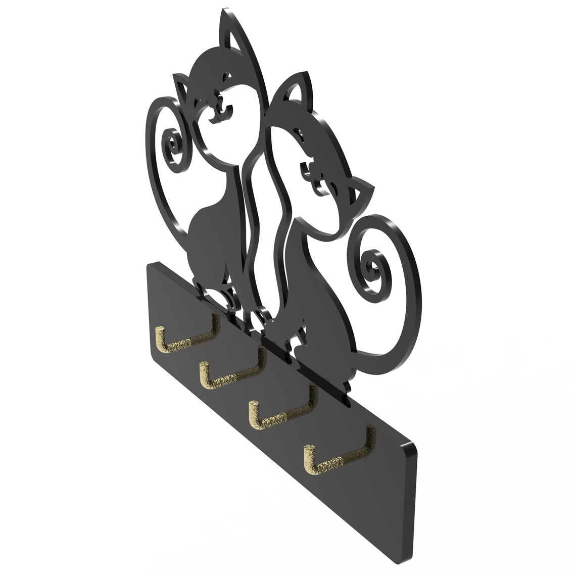 Cat Key Holder STL for 3D Printing Animal Keys Hanger - Etsy