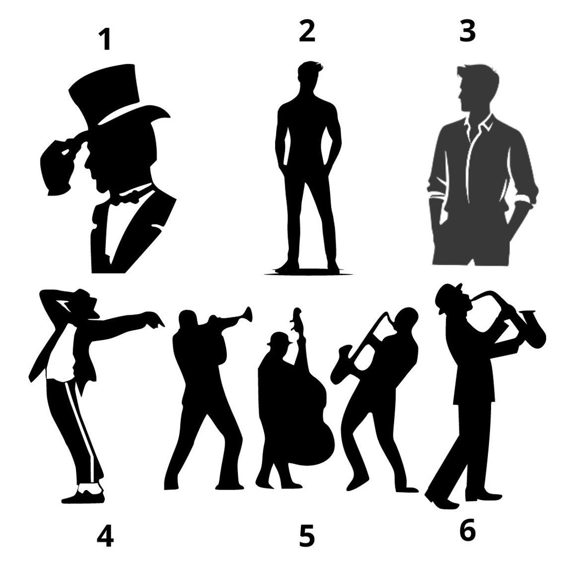 Iconic Silhouette Wall Art #1 - Etsy