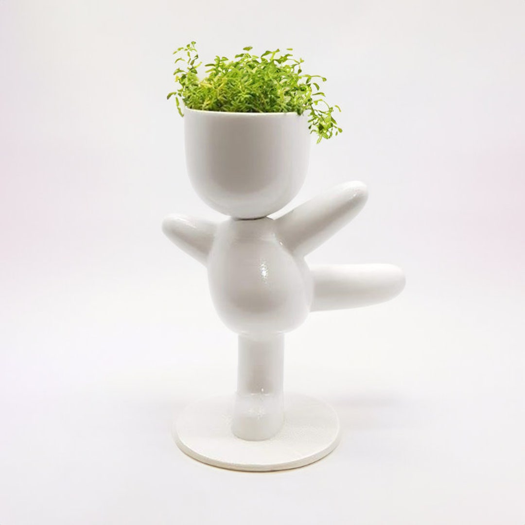 Dancing Pose Plant Holder - 3D Printed Unique Home Decor Planter for ...