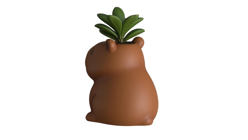 Cute Capybara Planter Pot With Succulent Holder, Adorable Animal Decor ...