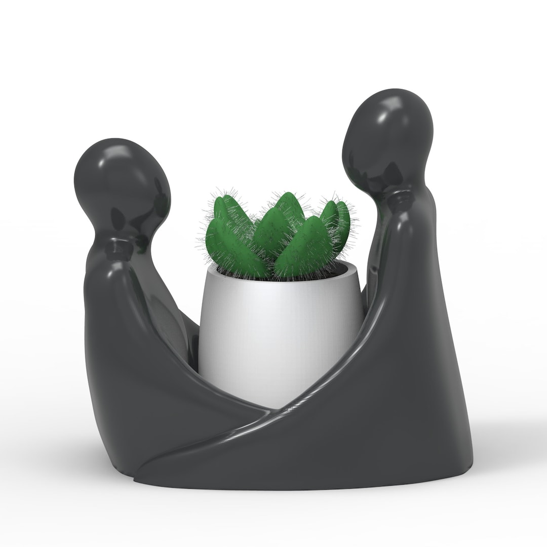 Hug Planter 2 - Loving Couple Embracing - Etsy